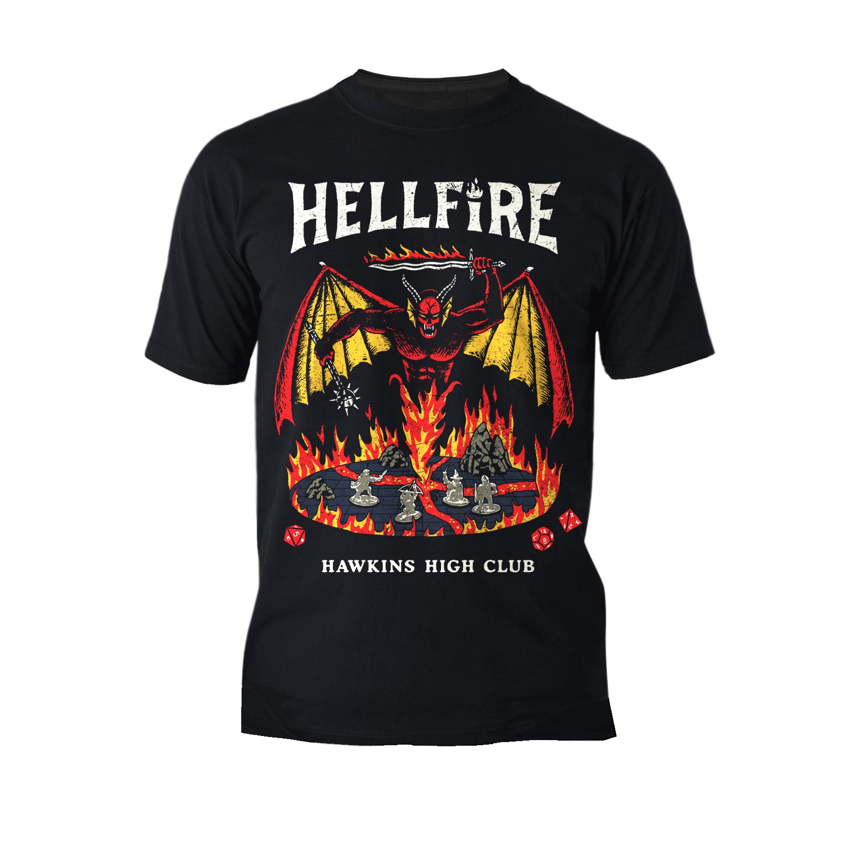 Stranger Things Hellfire Club Poster Hawkins High DND Retro Official M ...