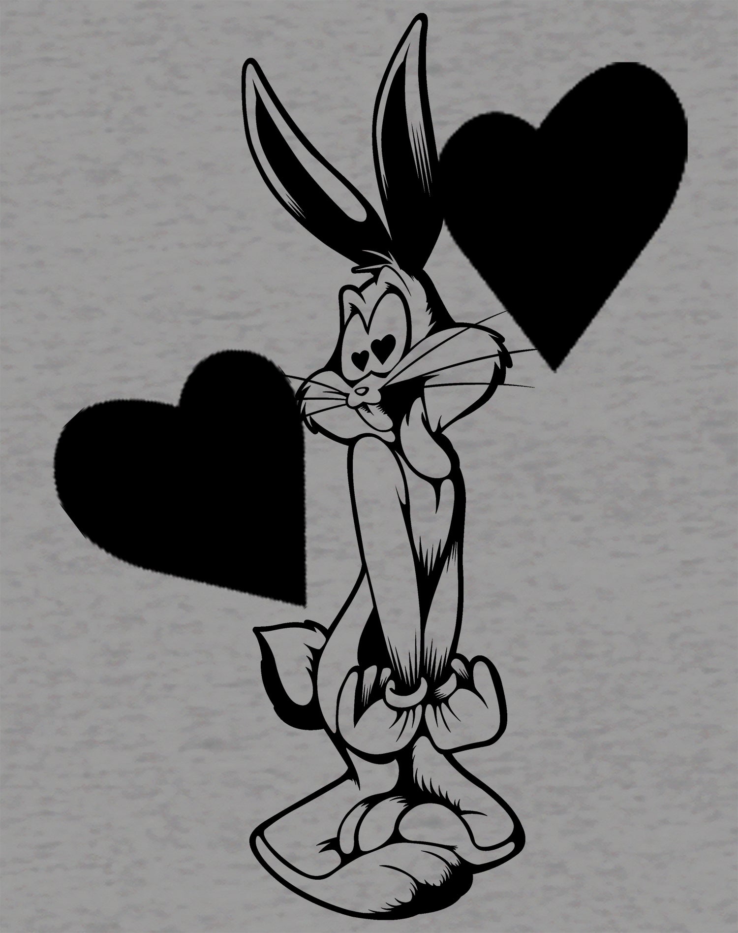 Looney Tunes Bugs Bunny Line Hearts Official Sweatshirt – Urban Species