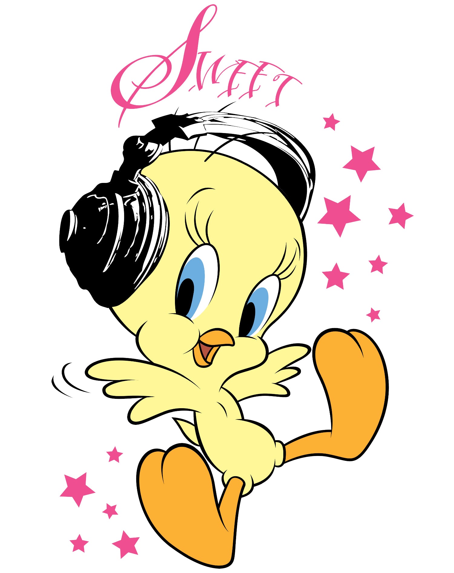 Looney Tunes Tweety Headphones Official Men's T-Shirt – Urban Species