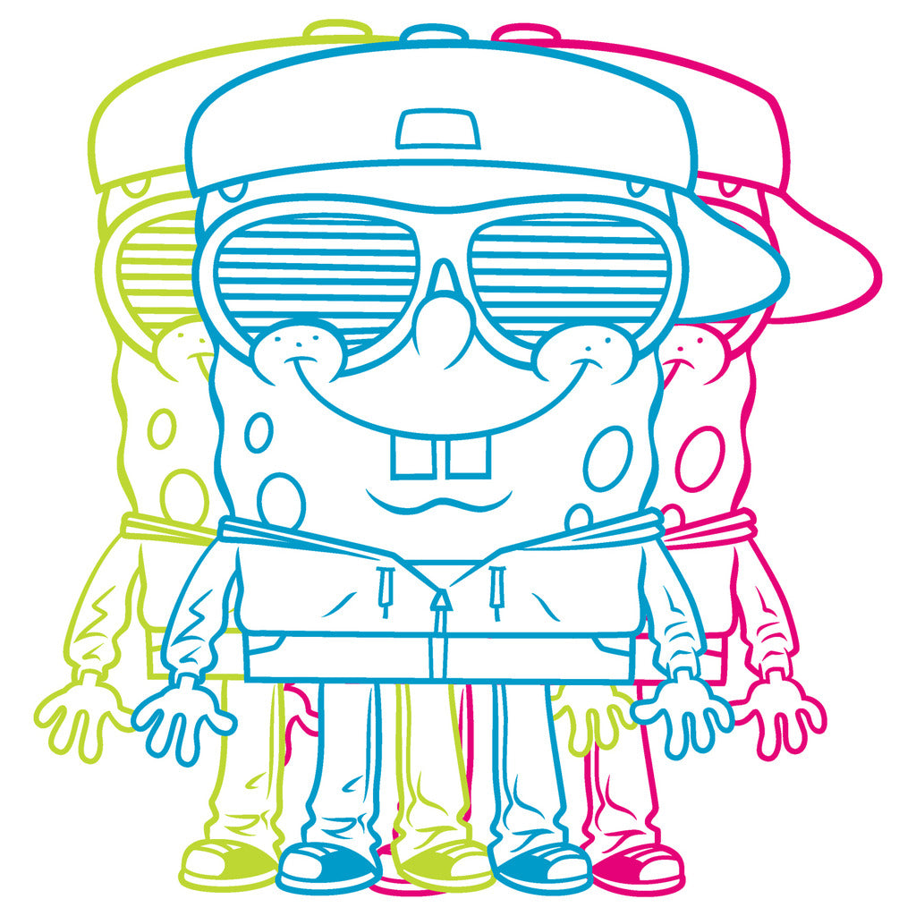 SpongeBob SquarePants 3D Official Men's T-Shirt (White) – Urban Species