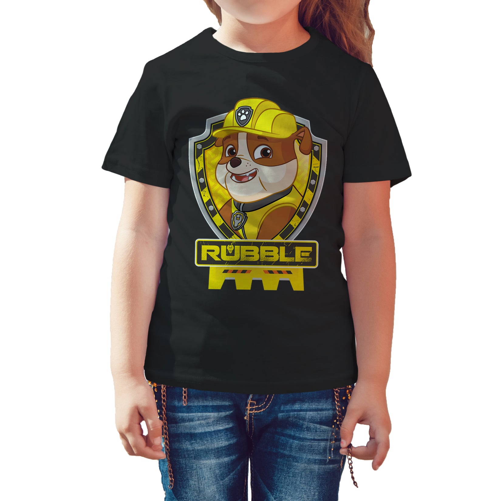 Paw Patrol Rubble Official Kid's T-Shirt (Black) – Urban Species
